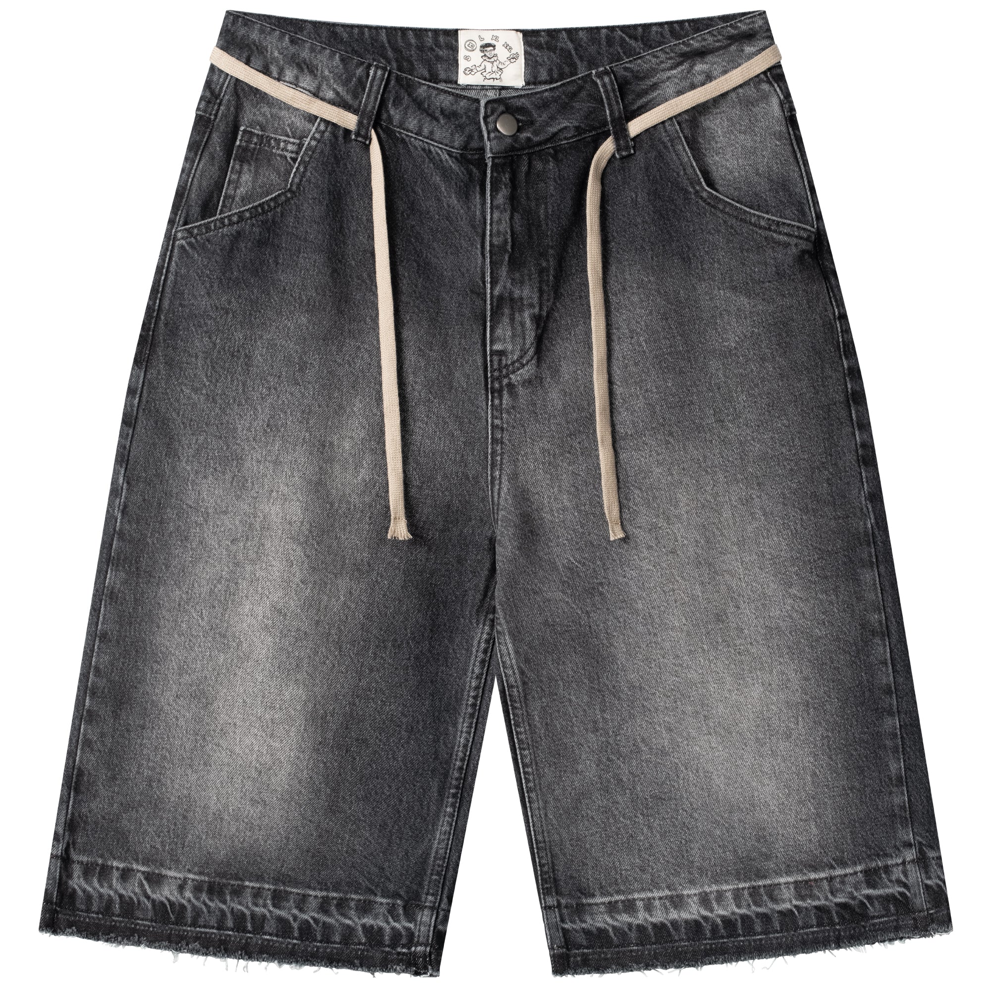 Washed out Jorts Black – 4 Hearts